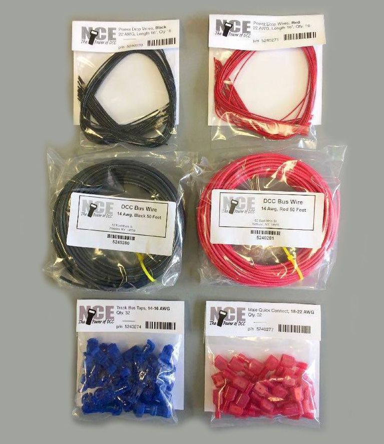 NCE 5240267 LWK25 Layout Wiring Kit for 25' of DCC Power Bus — White ...