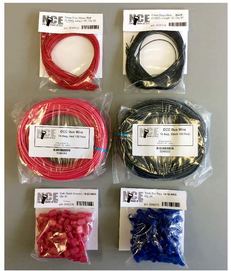 NCE 5240269 LWK100 Layout Wiring Kit for 100' of DCC Power Bus — White ...