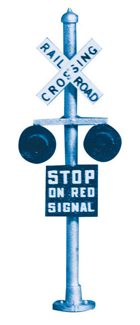 Oregon Rail Supply 113 HO Scale Crossbucks Crossing Flashers Kit 2 Pac — White Rose Hobbies