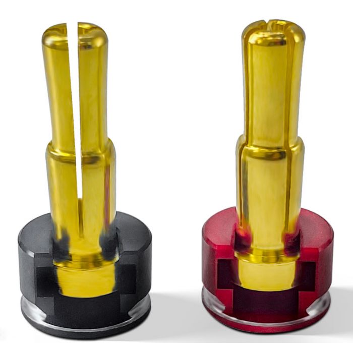 Powerhobby 5020 LowPro Bullet Plug Grips with 4-5mm Bullets — White ...