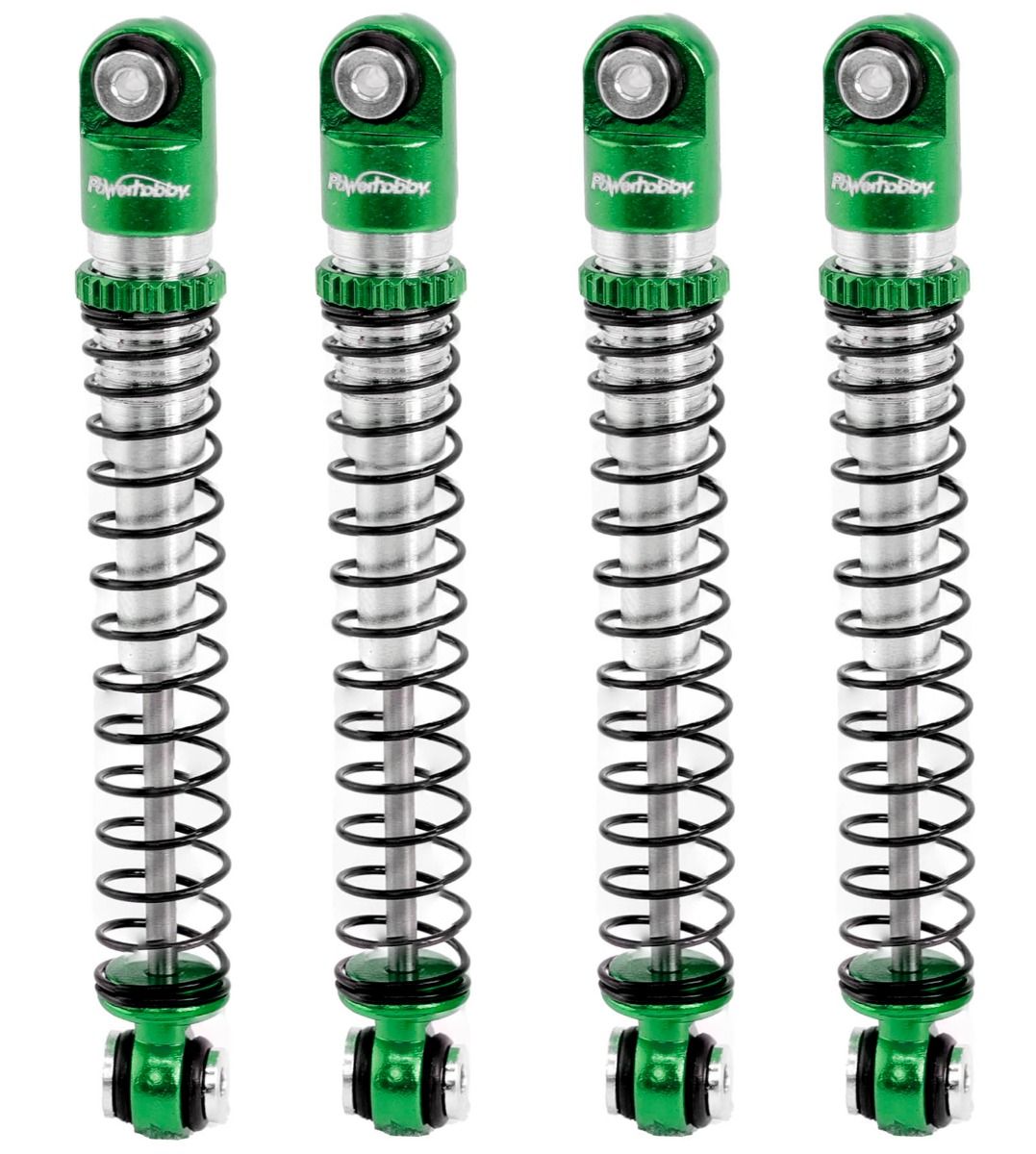 Powerhobby SCX24752 Green 54mm Long Travel Shocks for SCX24 Jeep or Br ...
