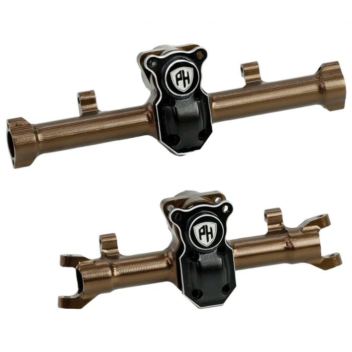 Powerhobby SCX2478 Bronze Aluminum Front and Rear Axle Housing Case fo ...