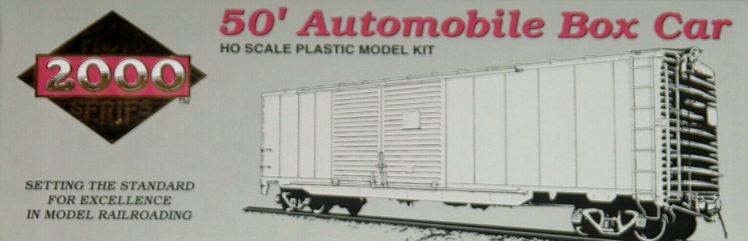Proto 2000 433-30312 HO Scale 50' Automobile Boxcar Kit 2 Pack UP 1613 ...