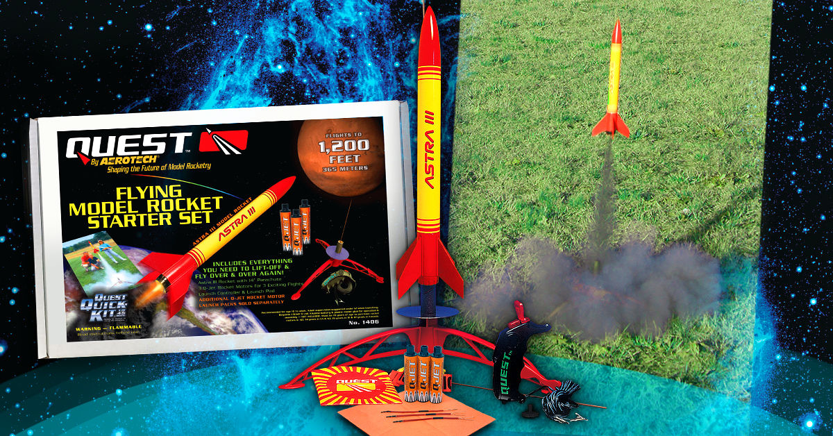 Quest Aerotech Q1406 Astra III Model Rocket Complete Starter Set ...