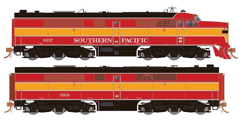 Rapido 023034 HO Scale ALCo PA-1 / PB-1 Southern Pacific "Daylight" SP ...