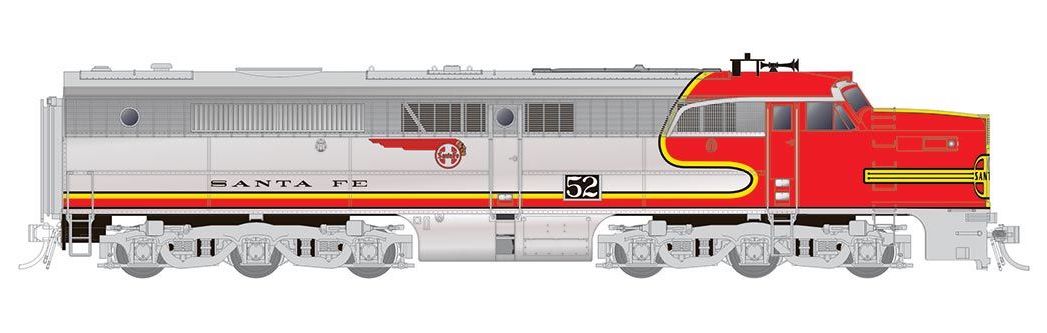 Rapido 023503 HO Scale ALCo PA-1 Santa Fe ATSF 65L with DCC and Sound ...