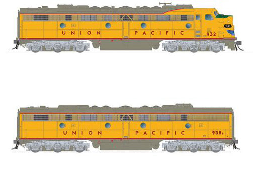 Rapido 028540 HO Scale EMD E8A + E8B Union Pacific UP 938 938B with DC ...