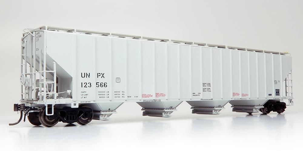 Rapido Trains 157007A HO Scale Procor 5820 Covered Hopper "No Logo" UN ...