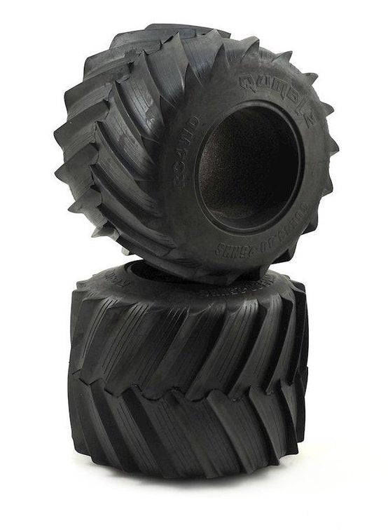 RC4WD Z-T0015 The Rumble Monster Truck Racing Tires 2 Pack — White Rose ...