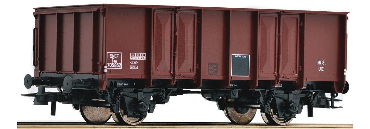 Roco 66288 HO Scale Open Tow Wagon SNCF 705 0852 - NOS — White Rose Hobbies