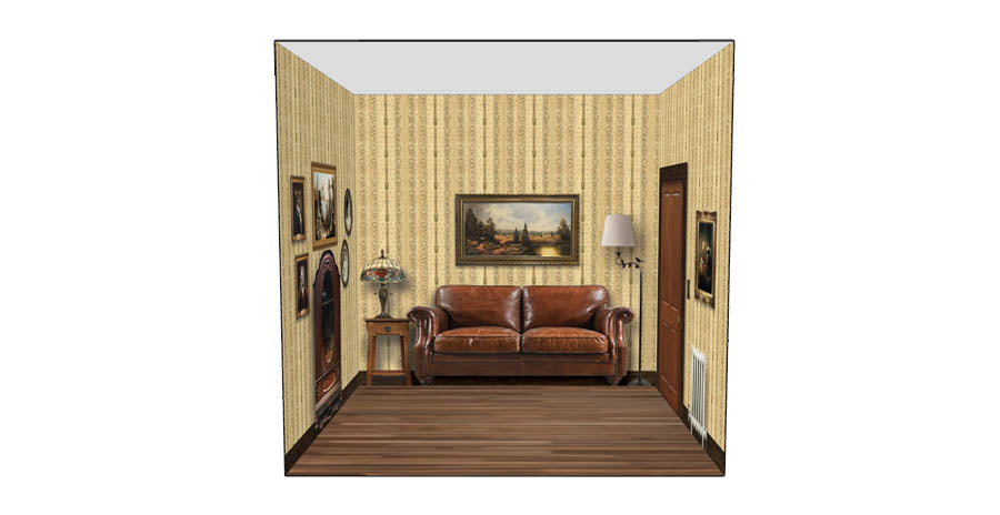 Roomettes 01-114-01 HO Scale Banfield Flats Interior Kit (Fits DPM 114 ...