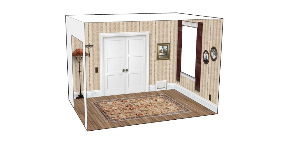 Roomettes 06-713-01 HO Scale Carlson's House Interior Kit (Fits Atlas ...