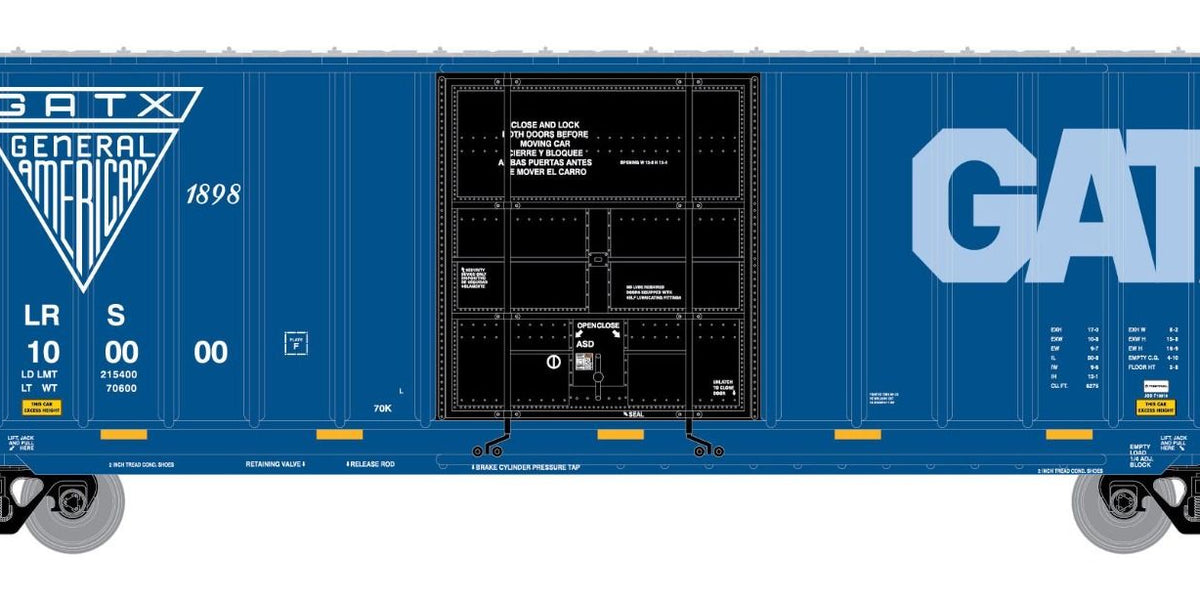Roundhouse 1518 HO Scale 50' High Cube Plug Door Boxcar GATX/LRS ...
