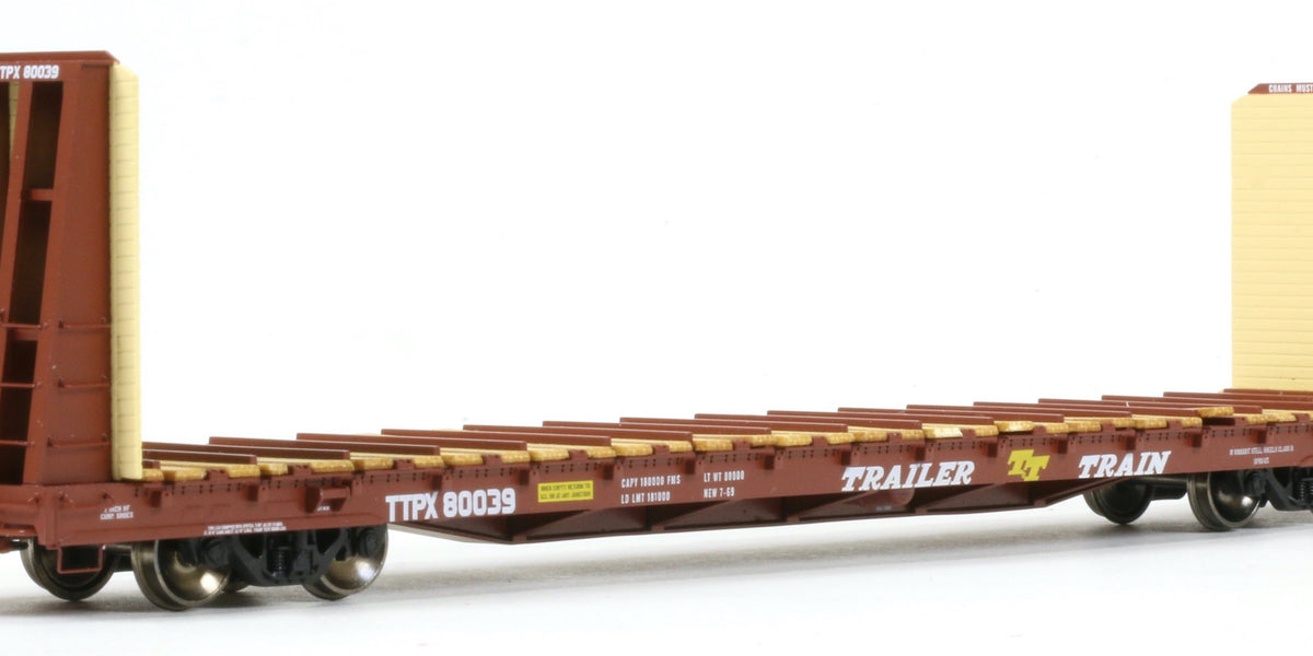 ScaleTrains 31161 Rivet HO Scale BSC F68AH Bulkhead Flatcar Trailer Tr — White Rose Hobbies