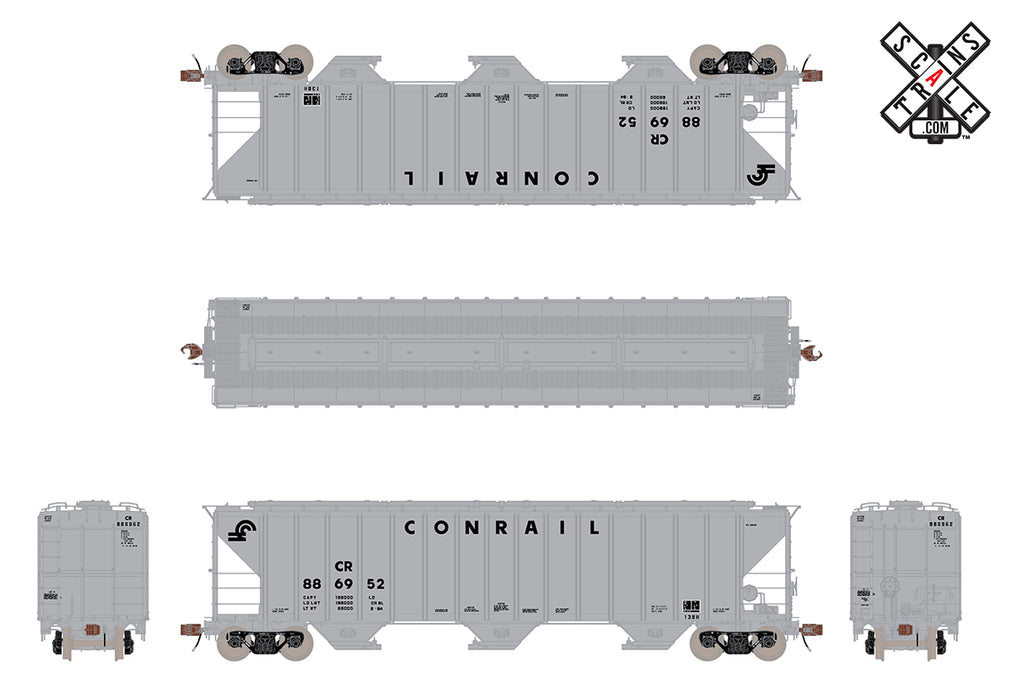 ScaleTrains 33029 HO Scale Rivet Counter PS-2CD 4785 Covered Hopper Co — White Rose Hobbies