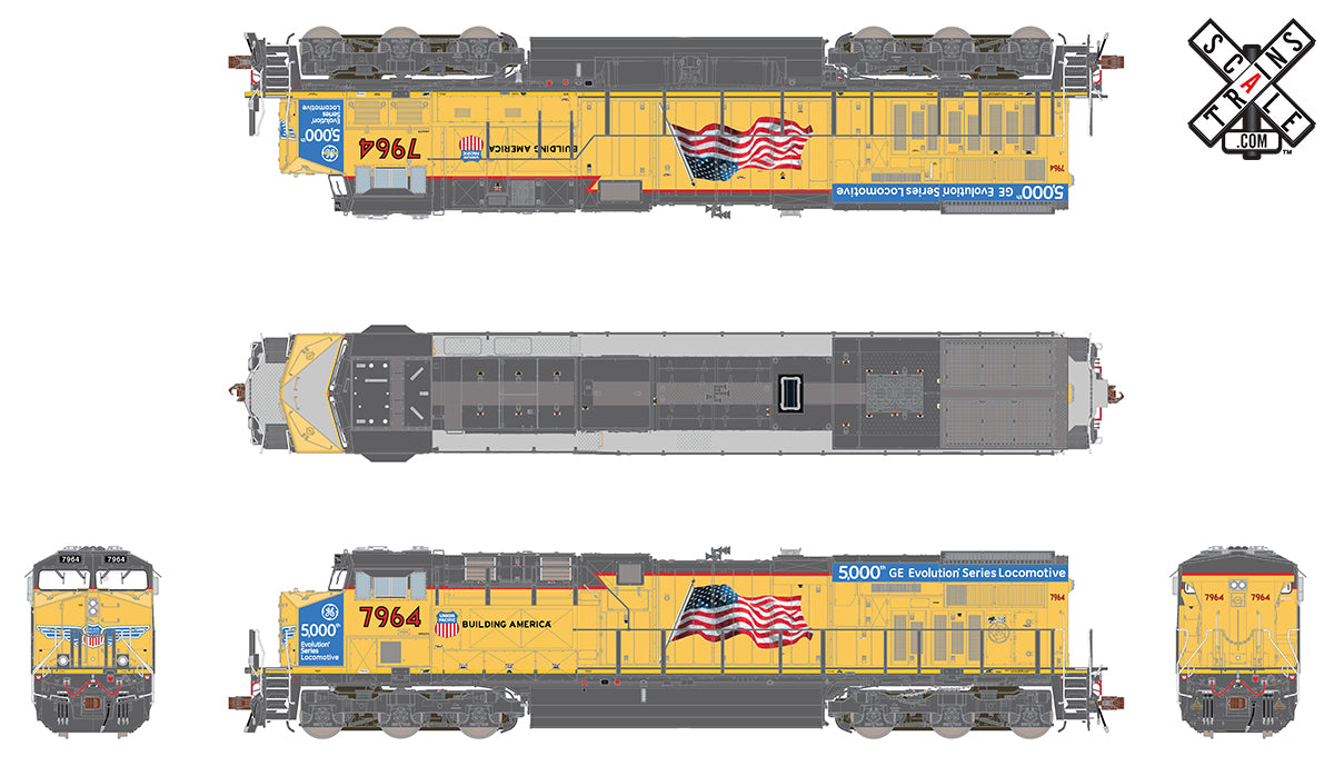 ScaleTrains 33109 Rivet HO Scale GE ES44 C45ACCTE GEVo Union Pacific " — White Rose Hobbies