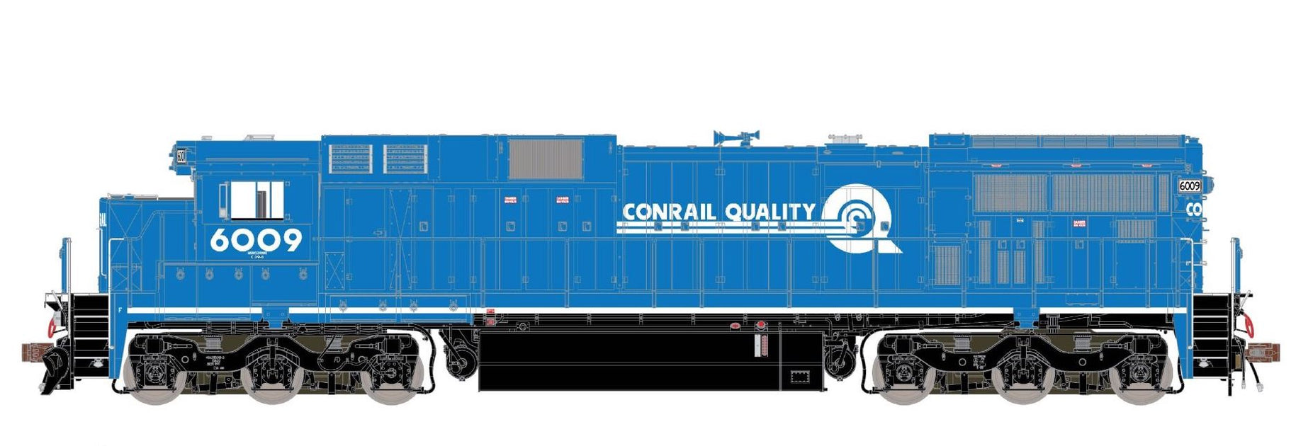 ScaleTrains 38759 Rivet HO GE C39-8 Phase III "Ditch Lights" Conrail Q — White Rose Hobbies