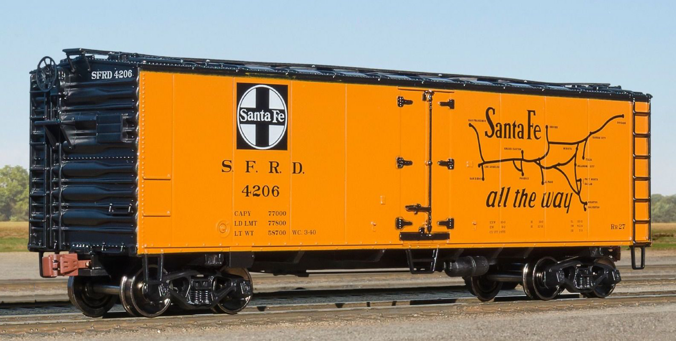 ScaleTrains Kit Classics 1249 40' Steel Reefer Santa Fe ATSF 4214 ...