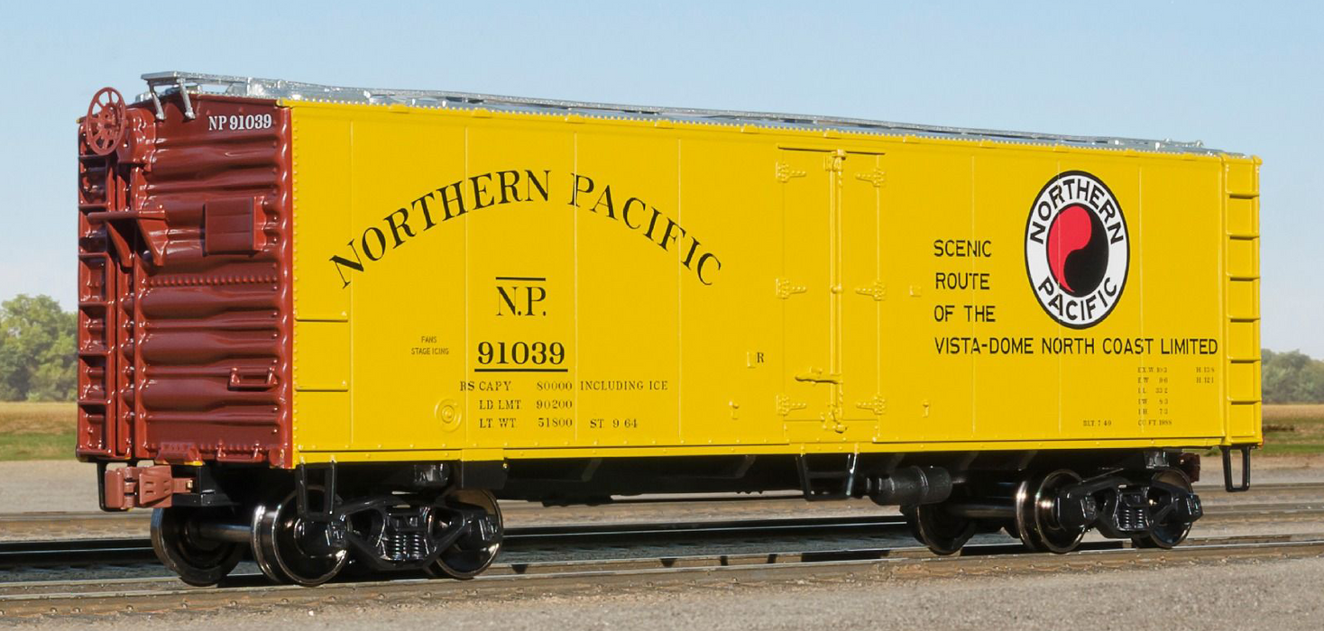 ScaleTrains Kit Classics 1256 40' Steel Reefer Northern Pacific NP 914 ...