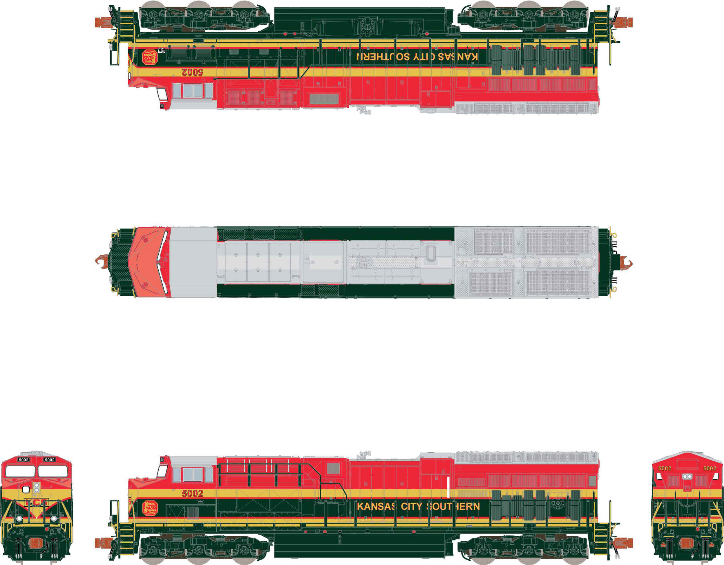 ScaleTrains Operator 10979 N Scale GE ET44C4 Tier 4 Diesel "Southern B ...