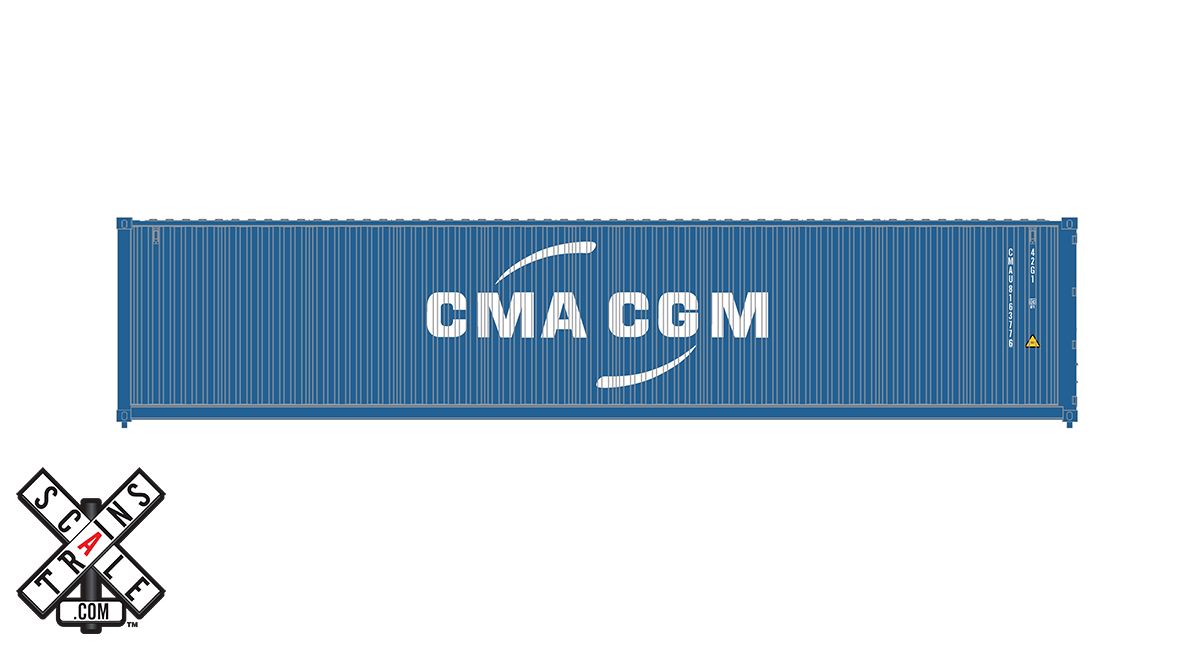 ScaleTrains Operator 11229 HO Scale CIMC 40' Container CMA CGM CMAU 90 ...