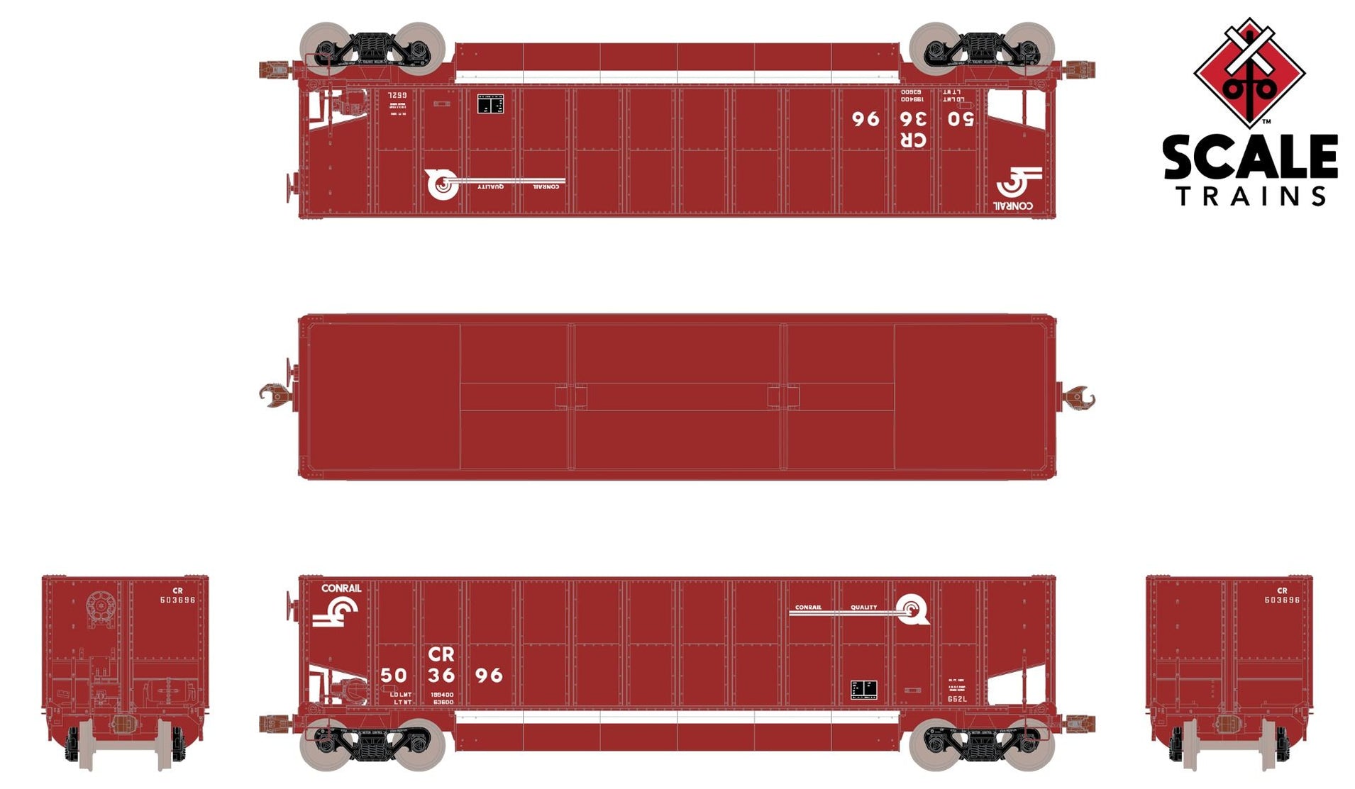 ScaleTrains Operator HO Scale Bethgon Coal Gondola Conrail CR #Varies ...