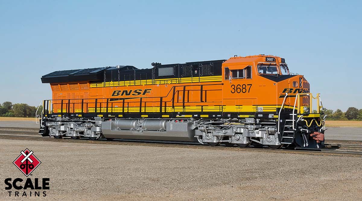 ScaleTrains Rivet 33175 HO Scale GE ET44C4 Tier 4 GEVo Diesel BNSF Her ...