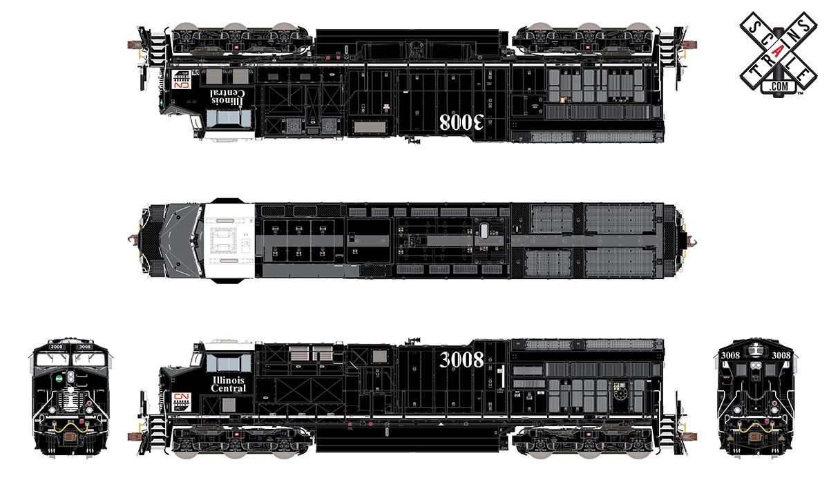 ScaleTrains Rivet 33177 HO Scale GE ET44AC Tier 4 GEVo Diesel IC Herit — White Rose Hobbies