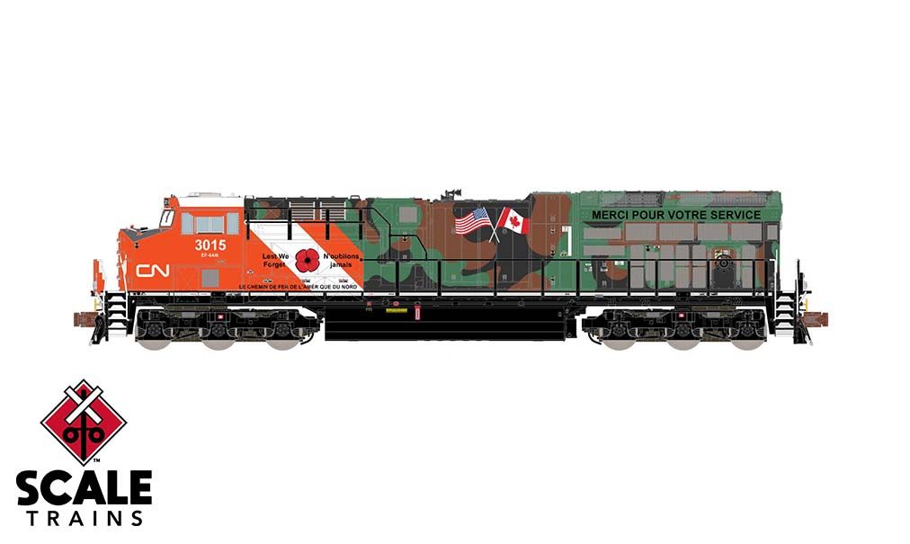 ScaleTrains Rivet 33179 HO Scale GE ET44AC Tier 4 GEVo Diesel "Veteran — White Rose Hobbies