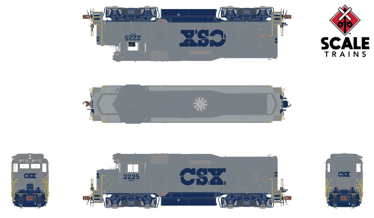 ScaleTrains Rivet 33361 HO Scale EMD GP30 RDMT Road Slug CSX/Stealth “ — White Rose Hobbies