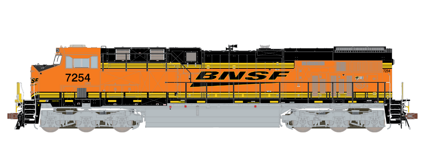 ScaleTrains Rivet 33568 HO Scale GE ES44DC "Heritage III" BNSF 7302 DC — White Rose Hobbies