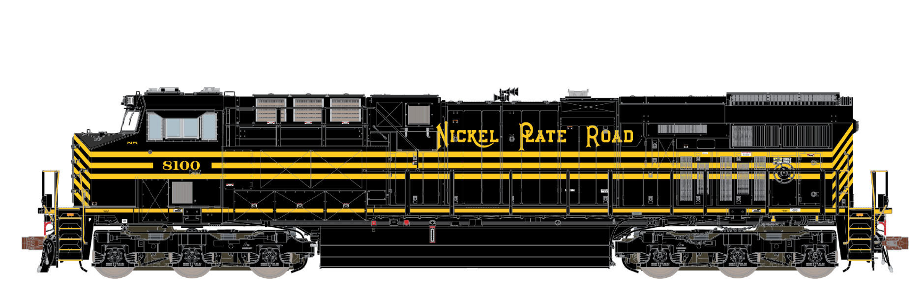 ScaleTrains Rivet 33614 HO Scale GE ES44AC Nickel Plate Road Norfolk S ...