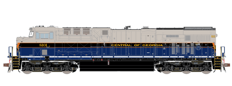 ScaleTrains Rivet 33616 HO Scale GE ES44AC Central of Georgia Norfolk — White Rose Hobbies