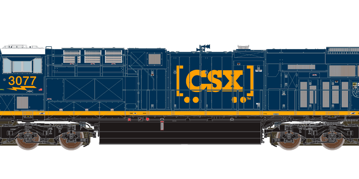 ScaleTrains Rivet 39356 HO Scale GE ES44AC "YN3 Boxcar" CSX 3083 — White Rose Hobbies