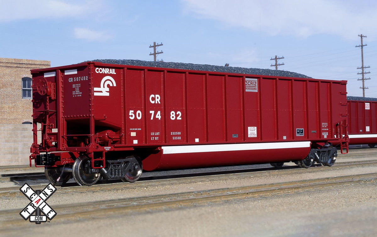 ScaleTrains Rivet HO Scale Bethgon G52X Coal Gondola Conrail Oxide Red ...