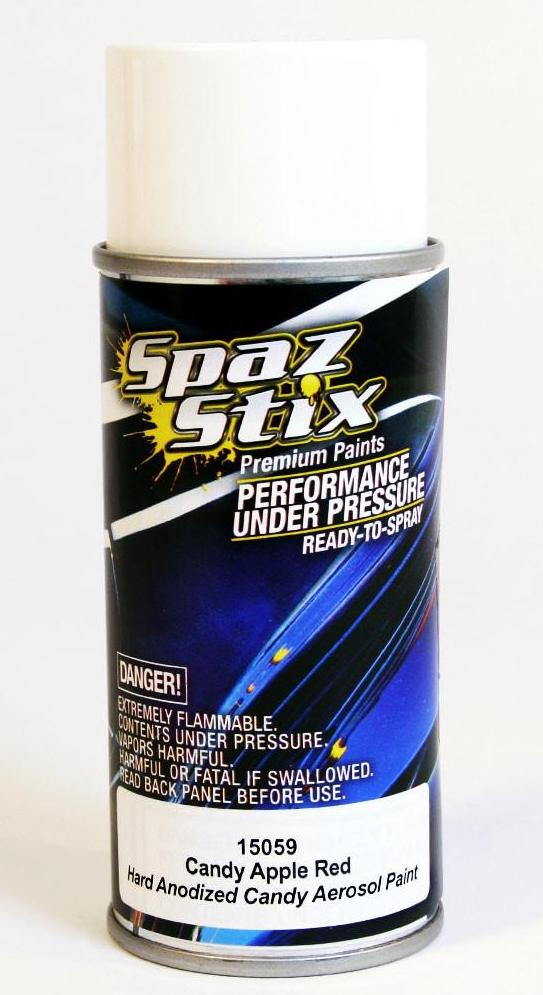 Spaz Stix 15059 Candy Apple Red Paint 3.5oz Spray — White Rose Hobbies