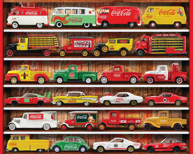 Springbok 33-11028 Coca-Cola Cars 1000 Piece Puzzle — White Rose Hobbies