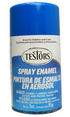 Testors 1210T Enamel Spray Paint 3oz Gloss Bright Blue — White Rose Hobbies