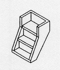 Bethlehem Car Works KitBits 8 HO Scale Passenger Car Steps 4 Pack ...