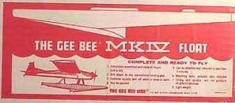 The Gee Bee Line MKIV Float Set - NOS — White Rose Hobbies