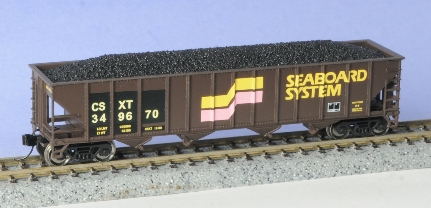 Trainworx N Scale 2424-59 N Scale 100 Quad Hopper "Ex SBD" CSXT 349670 ...