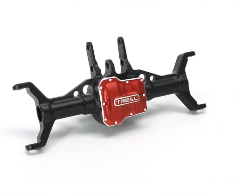 Treal Hobby (X003KUXNST) Black Aluminum Front Axle Housing with Red Di ...