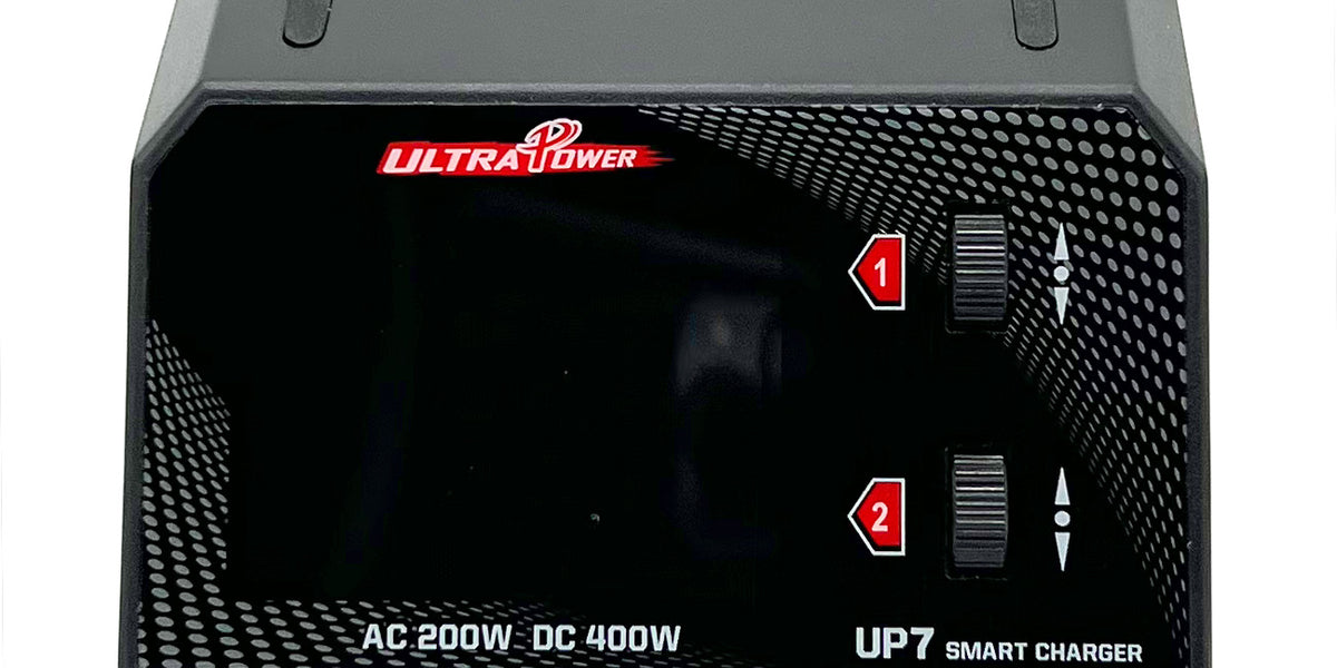 Ultra Power UP7 200W/400W Dual Port Multi Chemistry AC/DC RC Charger ...