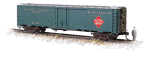 Walthers 932-6241 HO Scale 40' Steel Reefer Railway Express Agency REX ...