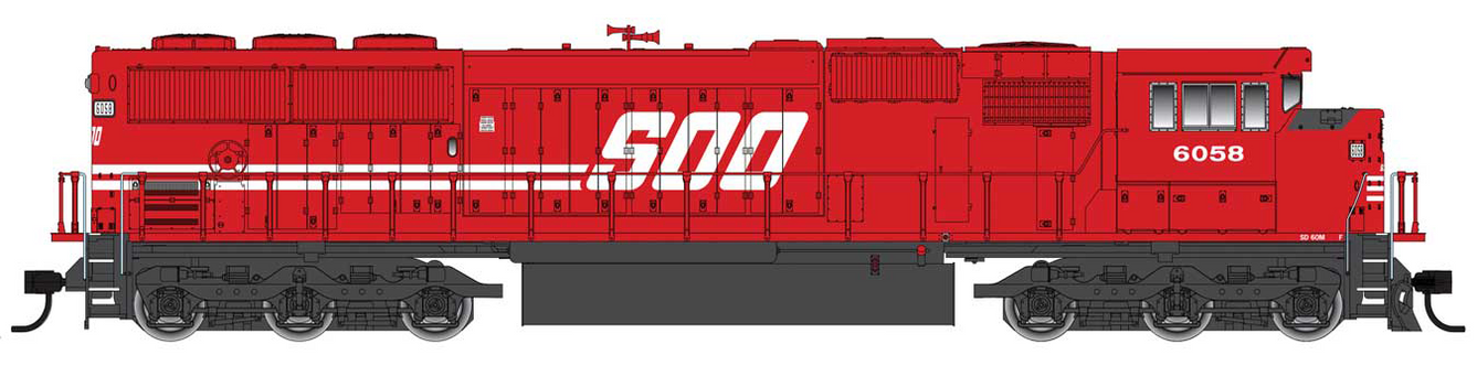 Walthers Mainline 910-10322 HO EMD SD60m SOO Line 6061 — White Rose Hobbies
