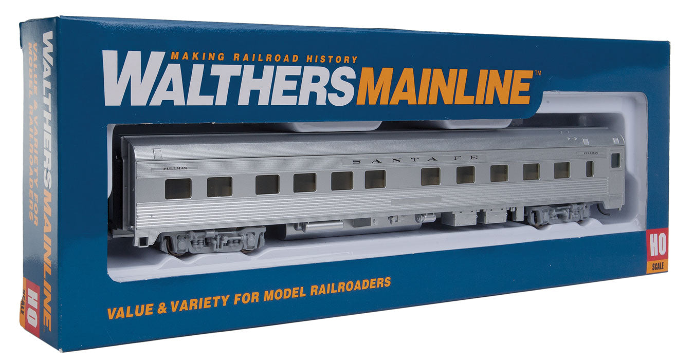 Walthers Mainline 910-30102 HO Scale 85' Budd 10-6 Sleeper Santa Fe AT — White Rose Hobbies