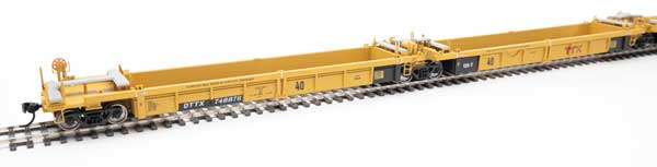 Walthers Mainline 910-55655 HO Scale 5-Unit Rebuilt 40' Well Car TTX D — White Rose Hobbies