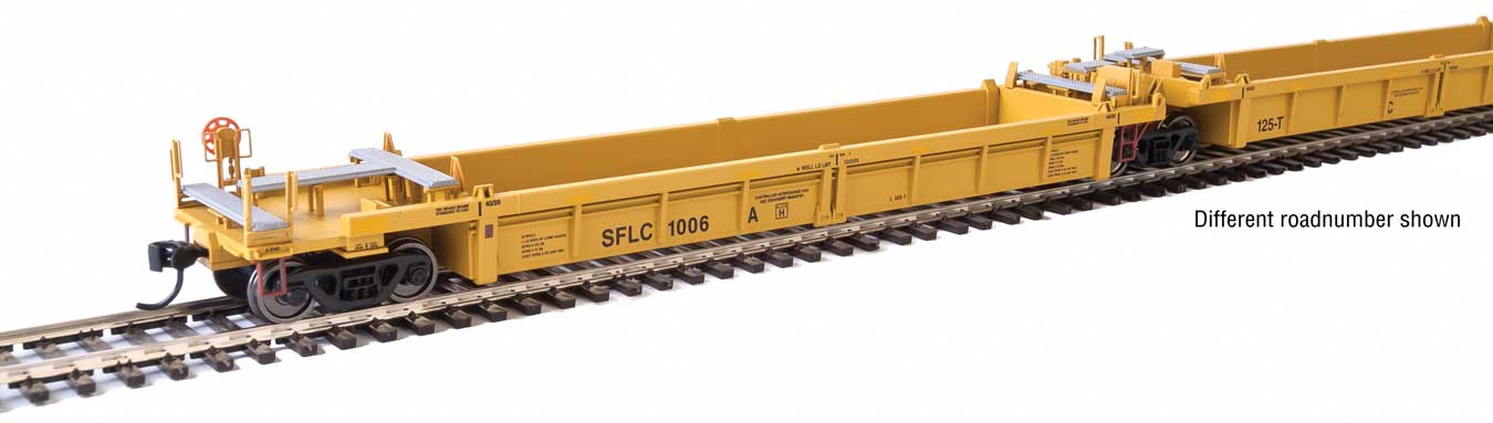 Walthers Mainline 910-55659 HO Scale 5-Unit Rebuilt 40' Well Car SFLC — White Rose Hobbies