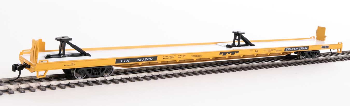 Walthers Mainline 910-5717 HO Scale 89' Channel Side Flatcar Trailer T — White Rose Hobbies