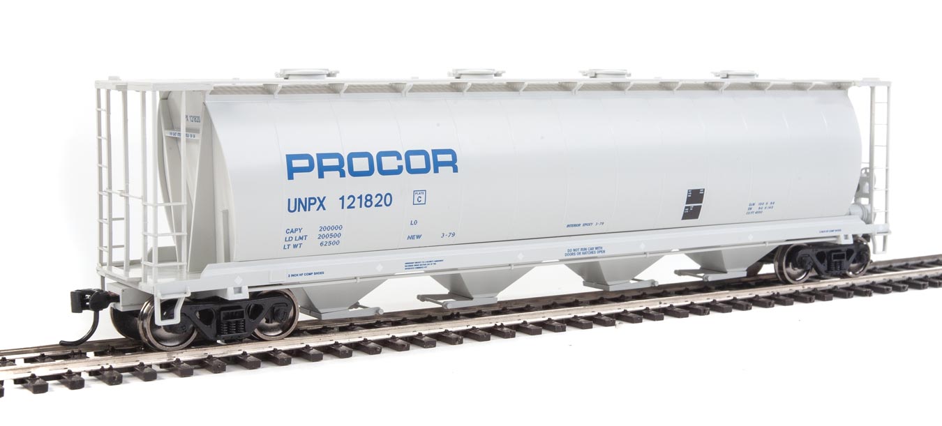 Walthers Mainline 910-7827 HO Scale 59' Cylindrical Covered Hopper PRO ...